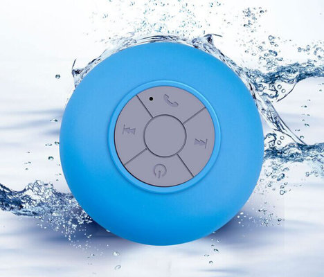 Mini PVC Waterproof Bluetooth speaker With Suction Cup 3W Wireless Portable Sticker Speaker supplier