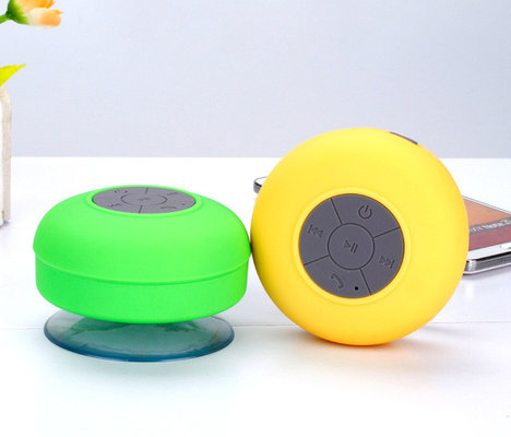 Mini PVC Waterproof Bluetooth speaker With Suction Cup 3W Wireless Portable Sticker Speaker supplier