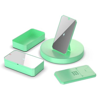 3-in-1 UV Sanitizer 10W Fast Charging Wireless Charger Portable Make-up Mirror supplier