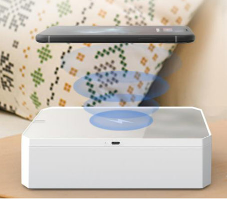 3-in-1 UV Sanitizer 10W Fast Charging Wireless Charger Portable Make-up Mirror supplier