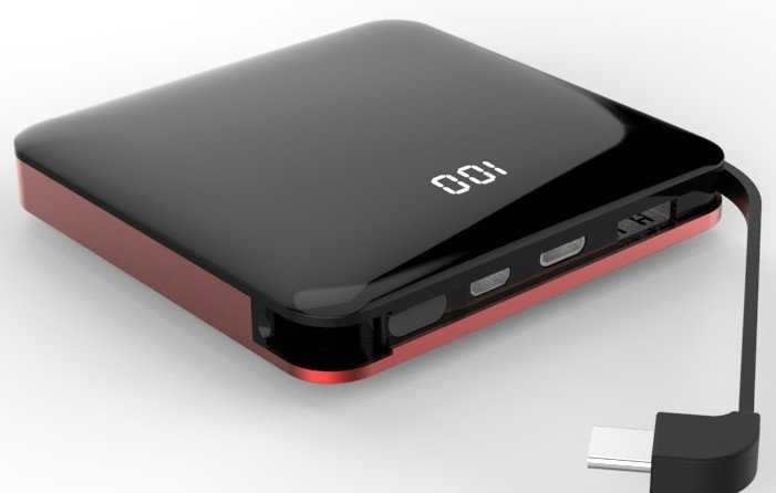 High Quality 2019 New 8000mAh  Polymer Battery Mobile Power Bank UV finish Mirror Charger supplier