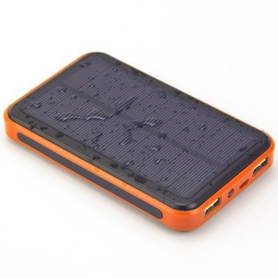 Allumium+Plastic 10000mAh Polymer Battery Dual USB Waterproof Solar Power Bank supplier