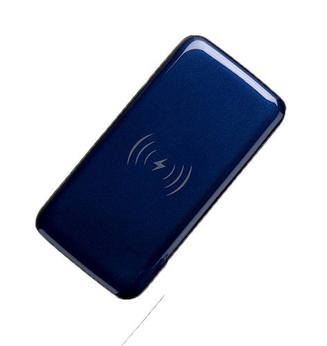ABS 10000mAh UV finish Dual USB Mirror Wireless Charger Sticker Power Bank 5V 2.1A supplier