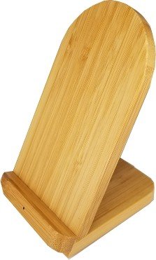 Desktop Phone holder 10W Bamboo made fast Charging Portable Wireless Charger 9V-2-3A supplier
