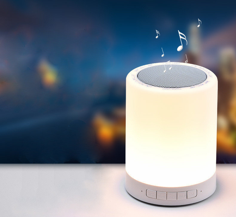 LED Bedside Lamp and Night light Portable Bluetooth Speaker 3W LED Outdoors Mini Speaker supplier