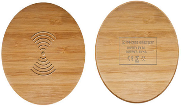 Bamboo wireless phone charging pad 10W fast charging wireless Charger 9V 3A supplier