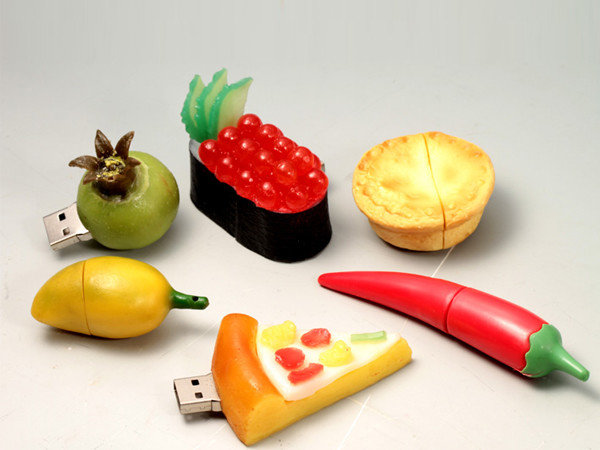 Custom Food Sushi/Vegetable/fruit PVC USB flash Drive 2Gb 4Gb 8Gb Memory Stick supplier