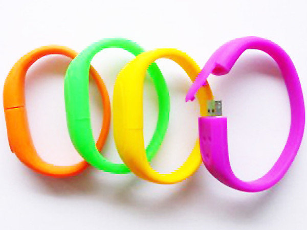 Cheap Wristband PVC USB flash Drive Custom Silicon Bracelet USB stick 16Gb supplier