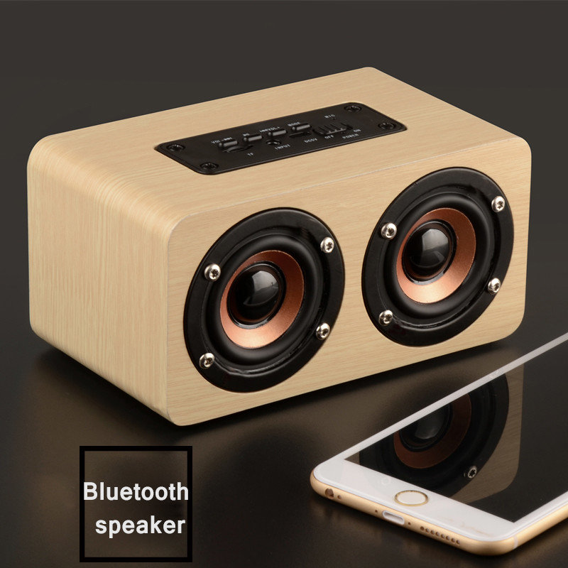 Powerful Wood Wireless Bluetooth speaker1500mAh With TF Card/Voice Prompt supplier