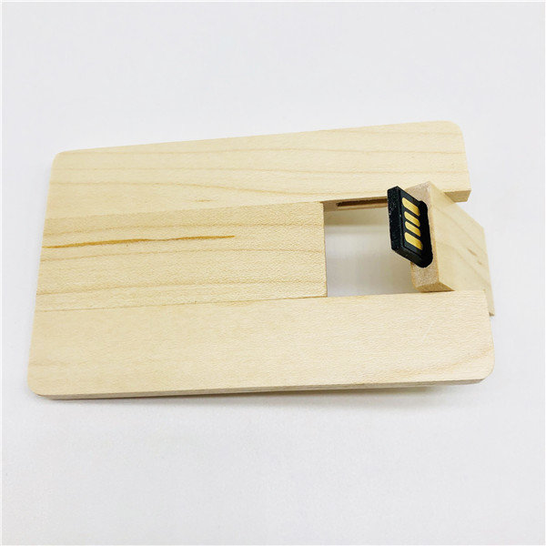 Customized Branding Wooden Card USB flash Drives 16Gb for Promo gifts supplier