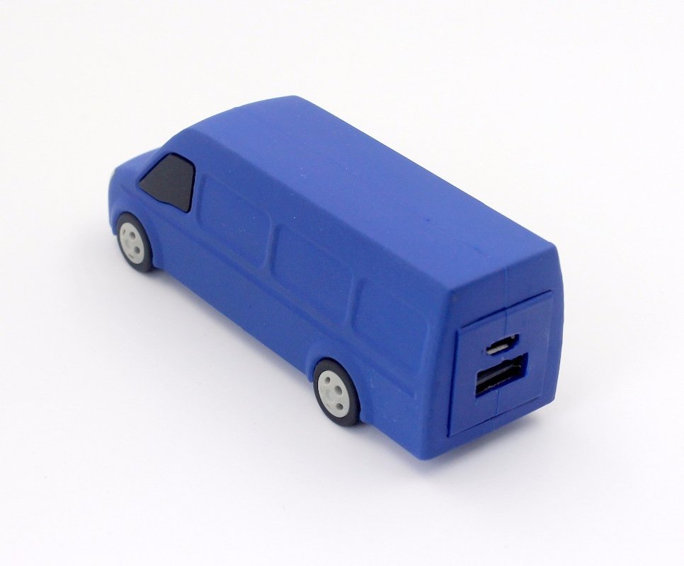 Custom PVC Molded Truck Shaped Soft PVC Power Bank with 3000mAh 18650 Battery for Mobile Phone supplier