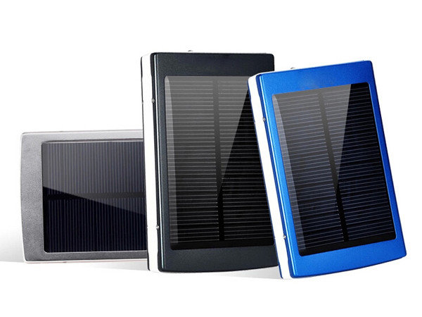 ABS Polymer Lithium Battery Waterproof Soloar Power Bank 12000mAh Solar portable Charger with LED flashlight supplier