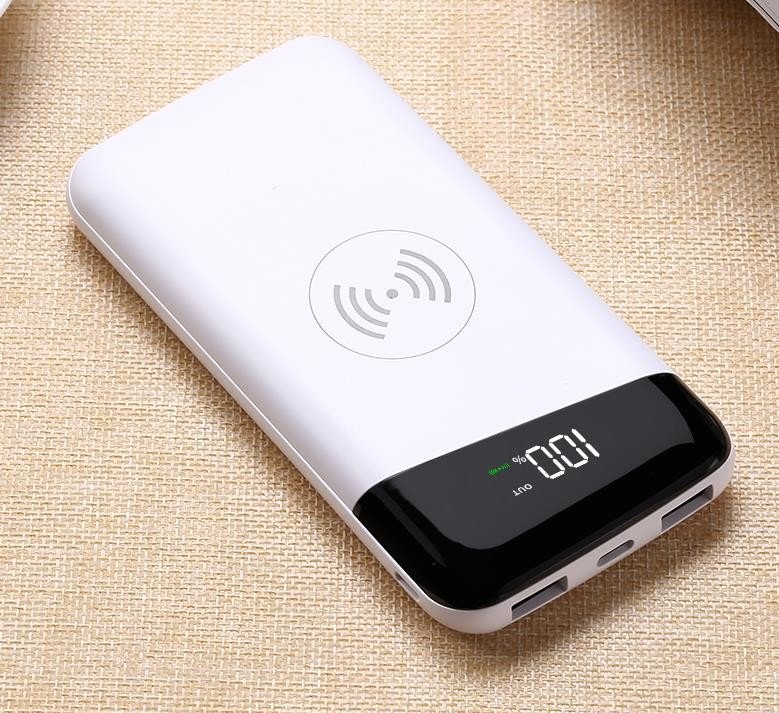 Dual USB 6000/8000/10000mAH Polymer Lithium Battery Wireless Fast Charging Power Bank supplier