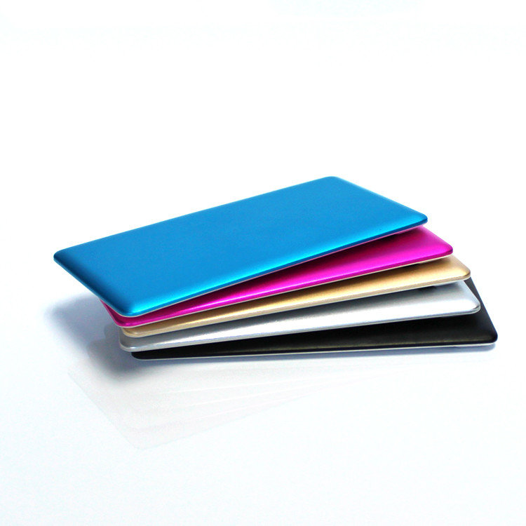 Super Slim Aluminum Metal Mobile Phone Power Bank 3200mAh 5V 2A with Cable supplier