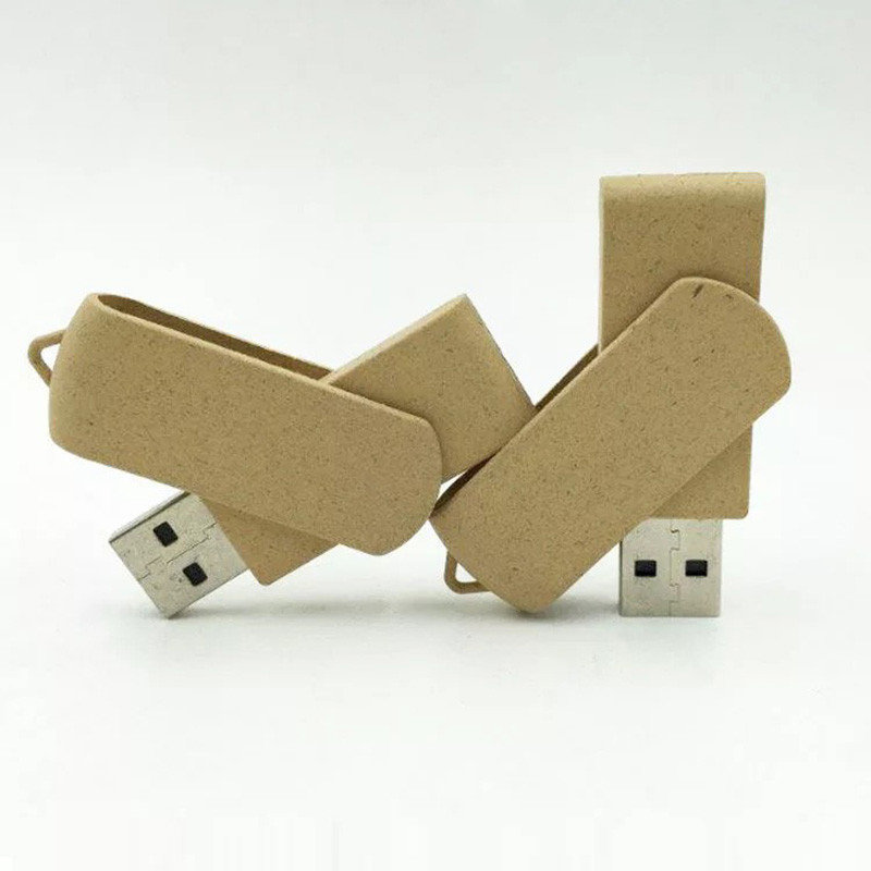 Eco Friendly Swivel Degradable Wooden USB flash Drive 16Gb With Compostable material supplier