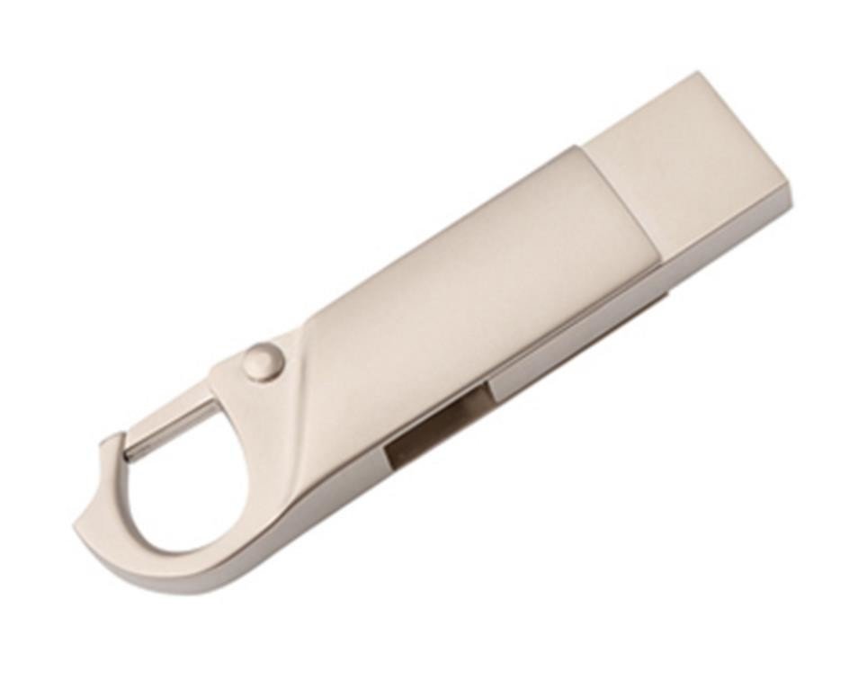 Iphone Lighting Port OTG Memory Stick 32Gb 3.0 Dual USB flash Drive with Carabiner supplier