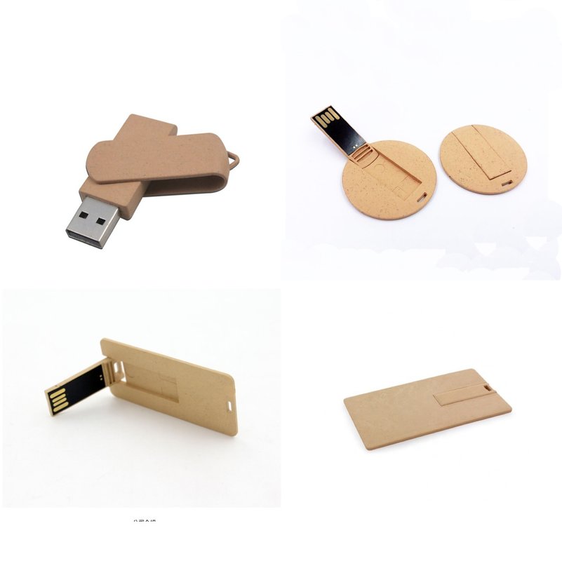 Eco Friendly Biodegradable PLA Material USB flash Drive 128Gb Pen drive supplier