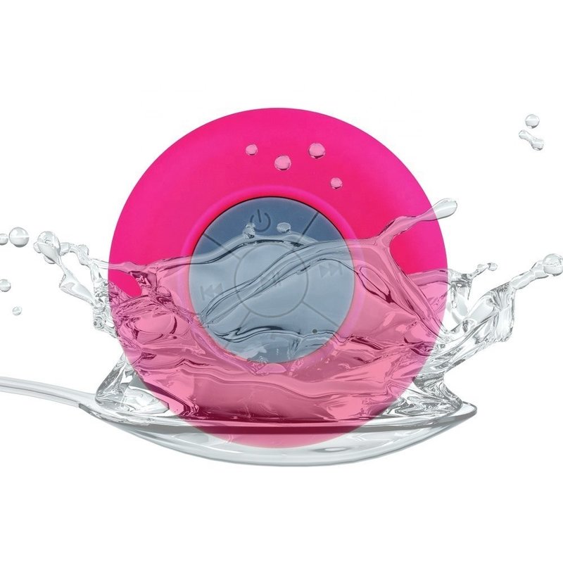 Custom Small Portable Waterproof PVC Bluetooth Speaker with Suction Sticker 450mAh supplier