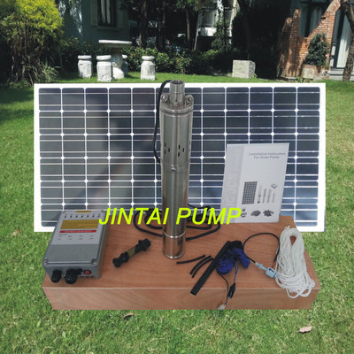 High Pressure DC Submersible Solar Powered Pump with 3m Cable , JS3-1.3-50