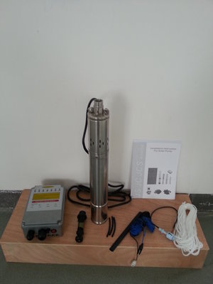 72 Volt SS Solar Submersible Pump , Solar Pond Pump With Battery