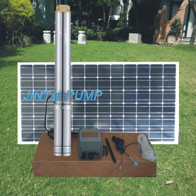 MPPT / DSP Solar Bore Pump Vertical Submersible Centrifugal Pumps JC3-4.2-54
