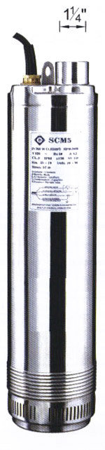 Custom 5 inch Single Phase Submersible Pump with 130mm well diameter