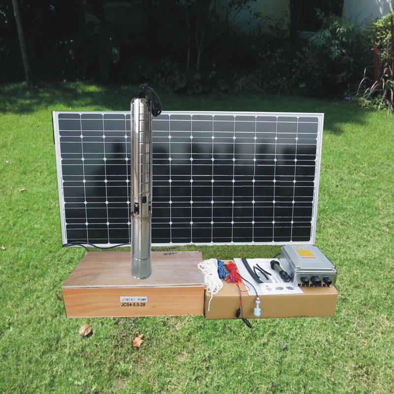 DC Solar Deep Well Pump Solar Powered Pumps For Irrigation , JCS4-4.0