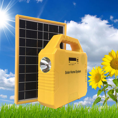 4.5AH 6w Solar Emergency LED Power System Portable Home Light Kit with Radio MP3 Bluetooth
