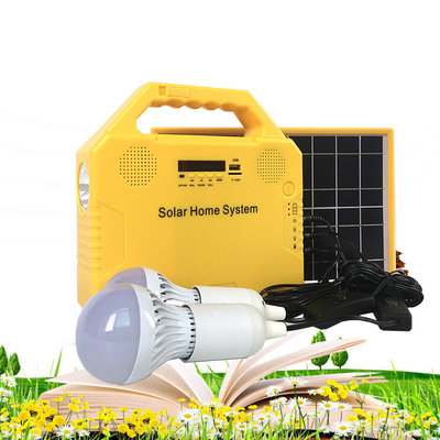 Multi functions Portable Kits Radio Solar Power Generator Lamp for Camping LED Lighting