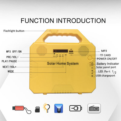 Multi functions Portable Kits Radio Solar Power Generator Lamp for Camping LED Lighting