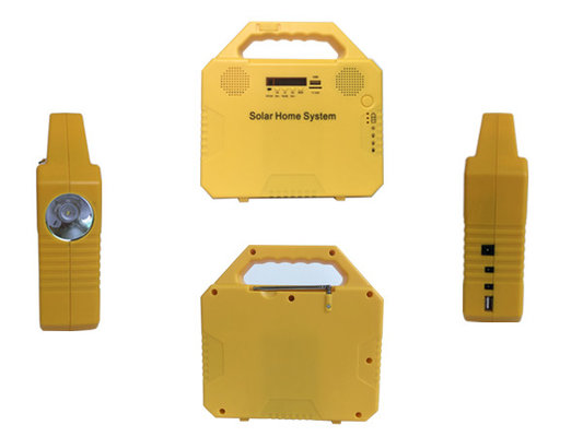 Multi-Function Solar Power System 6W Generator Home Light Solar Panel Kit USB with 2 LED