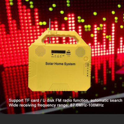Solar lighting bulbs torch kit with radio mp3 power bank function