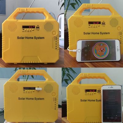 Good quality solar home lighting system with radio bluetooth