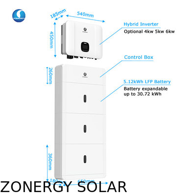 5kw 10kwh Energy Distributed Hybrid On Off Grid Inverter Storage Battery Set Solar Home System Energy Power for Brazil