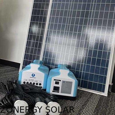ZONERGY Mini Power Station Battery Light Kit Solar Energy System Home Lithium Portable DC Generator for Apple Charger