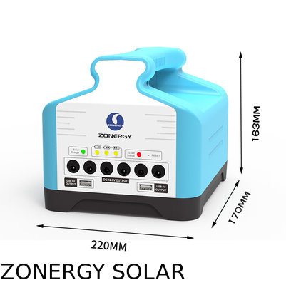 ZONERGY Mini Power Station Battery Light Kit Solar Energy System Home Lithium Portable DC Generator for Apple Charger