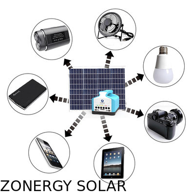 ZONERGY Mini Power Station Battery Light Kit Solar Energy System Home Lithium Portable DC Generator for Apple Charger