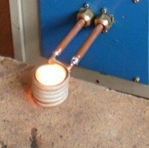induktions-Heizungsgoldschmelzende Ausrüstung des einphasig-15KW Hochfrequenz
