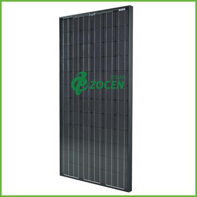 Werbung 195 Watt EVA-Dachspitze Schwarzes Solar-PV-Platten mit anodisiertem Aluminiumfeld