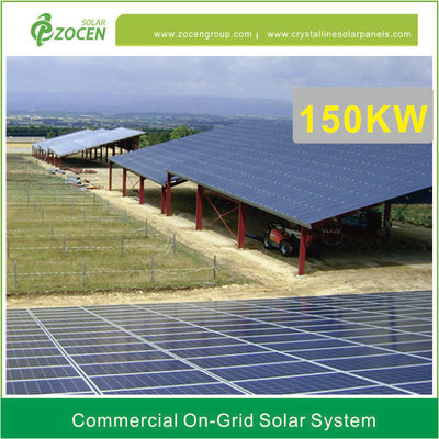 photo-voltaisches Solarsystem 150KW, zum von Energie zum Dienstprogramm in Jordanien/in Mexiko/in Chile Peru bereitzustellen