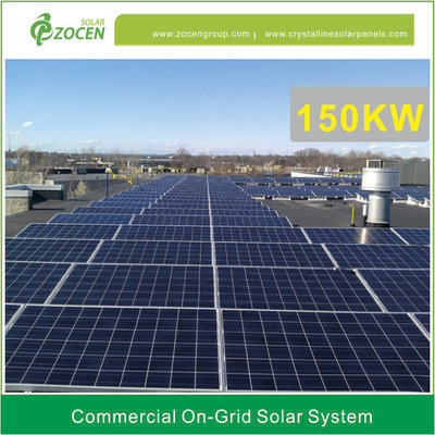 photo-voltaisches Solarsystem 150KW, zum von Energie zum Dienstprogramm in Jordanien/in Mexiko/in Chile Peru bereitzustellen