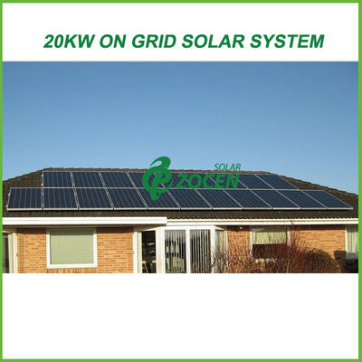 One stop solution 20kw on grid solar energy products for grid tied solar system