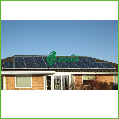 Polykristallines Gremiums-Gitter band Solarenergie-System 6KW für Hauptdach-Spitze 50Hz/60Hz