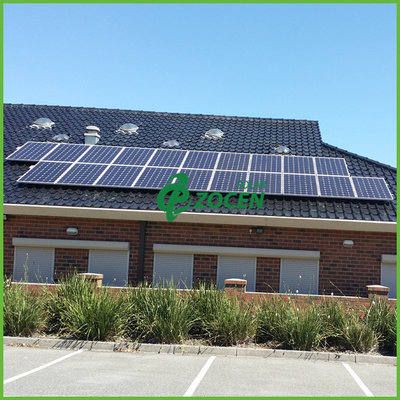 Polykristallines Gremiums-Gitter band Solarenergie-System 6KW für Hauptdach-Spitze 50Hz/60Hz