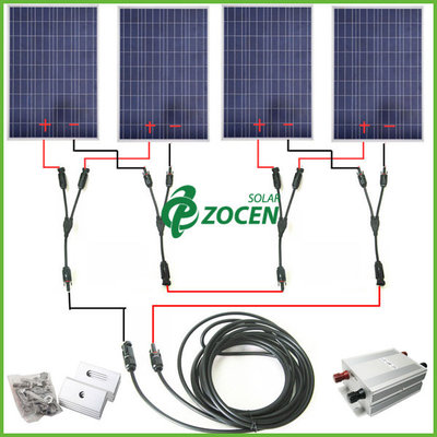 Stehen Sie allein Sonnenkollektor-Montage-Systeme 110V - 240V des Portable-400W Grund