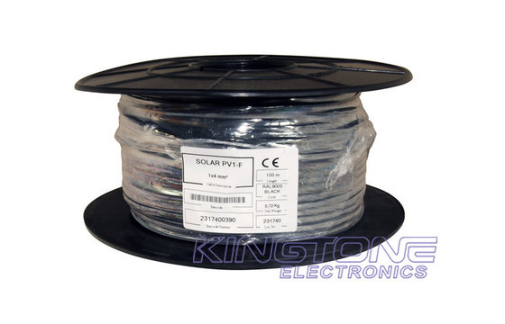 Schwarzer Sonnenkollektor 18AWG 16AWG 14AWG 12AWG verkabelt mit PVC-Jacke