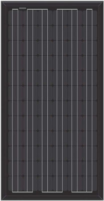 5 Zoll monokristalliner schwarzer Sonnenkollektor, 175W-190W