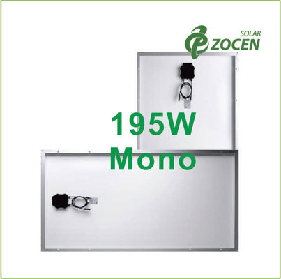 Foto-voltaische monokristalline Sonnenkollektoren des Silikon-195W schwärzen für Haus