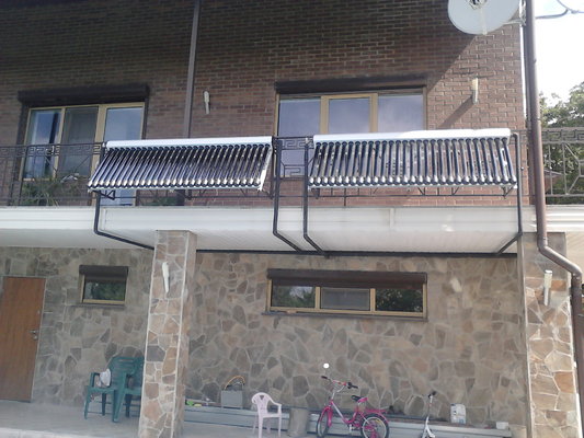 Die unterschiedliche Lagerung setzte Solarwarmwasserbereiter, zwei kupfernen Spulen-Edelstahl unter Druck