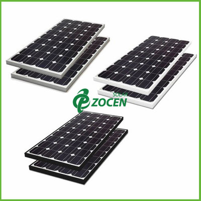 Aluminiumkundenspezifische Sonnenkollektor-monokristallines tiefes Blau des rahmen-130W